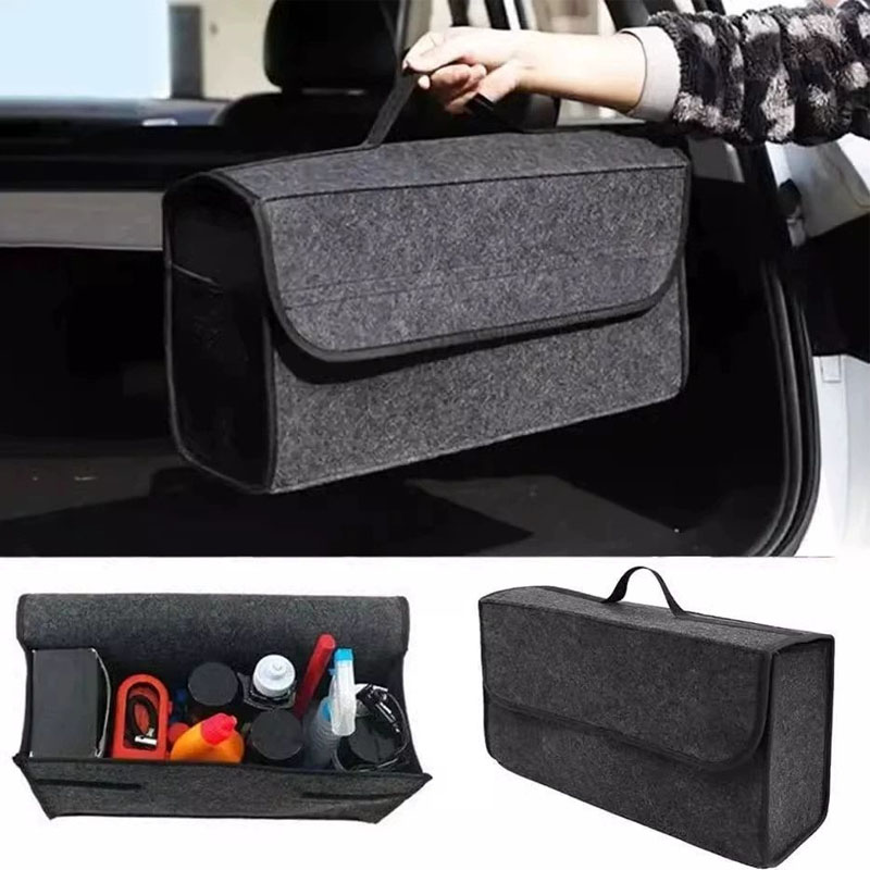 Foldable Car Trunk Storage Box Car Soft Felt Storage Box Container Box ...