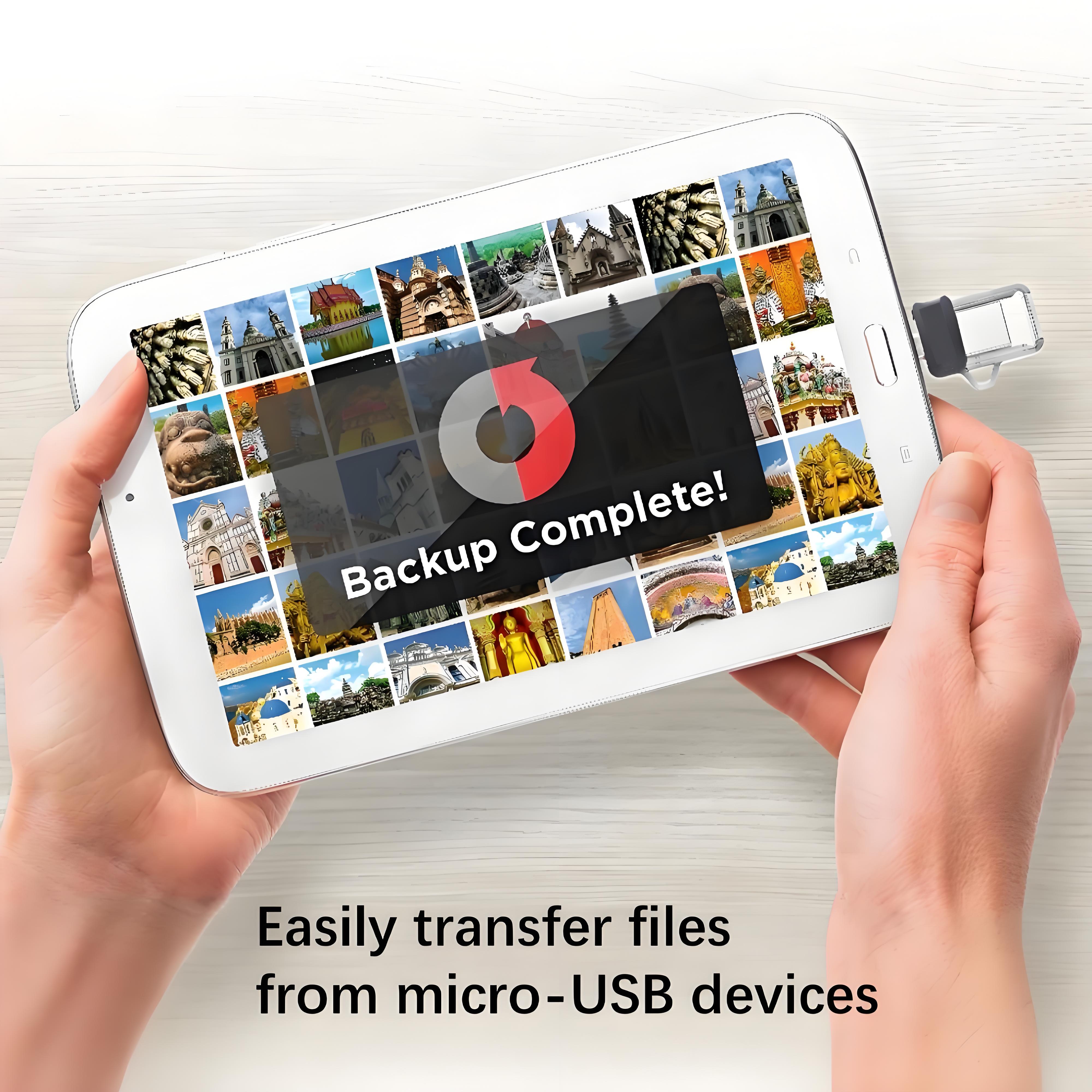 Dual USB Drive M3.0 128GB/256GB 2-in-1 USB OTG Flash Drive micro-USB ...