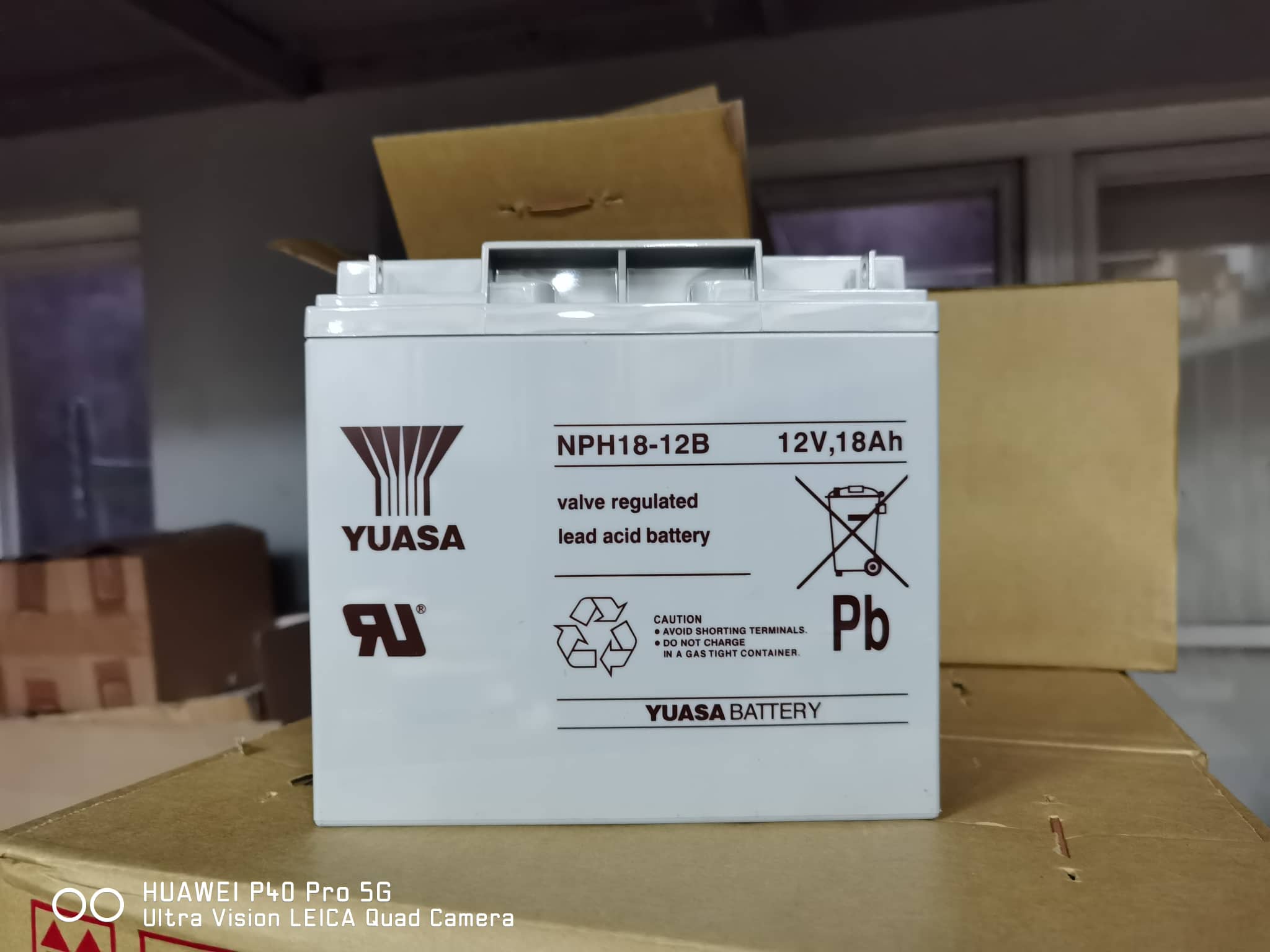 Sealed Lead Acid Battery Yuasa SLA 18A 12V NP18-12 (L: 7.13" W: 3.03" H ...