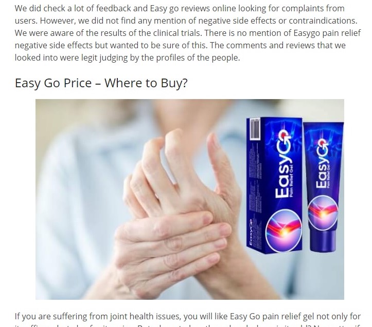 Original - Easy Go Gel for Arthritis and Body, Joint Pain Relief 50ml | Shopee Philippines