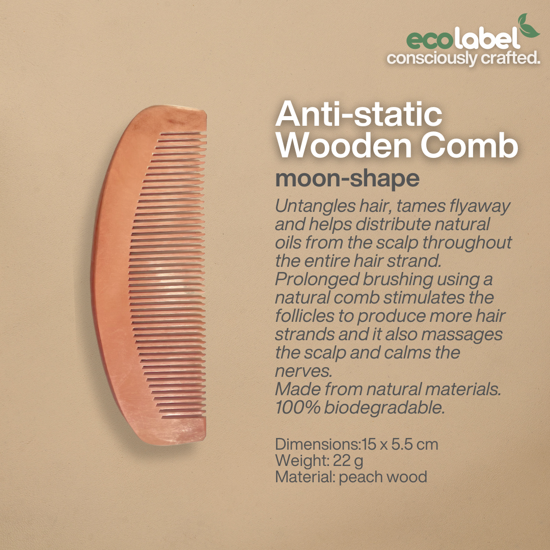 Eco-Friendly Natural Bamboo Bristles Paddle Hair Brush Wooden Comb 100% ...