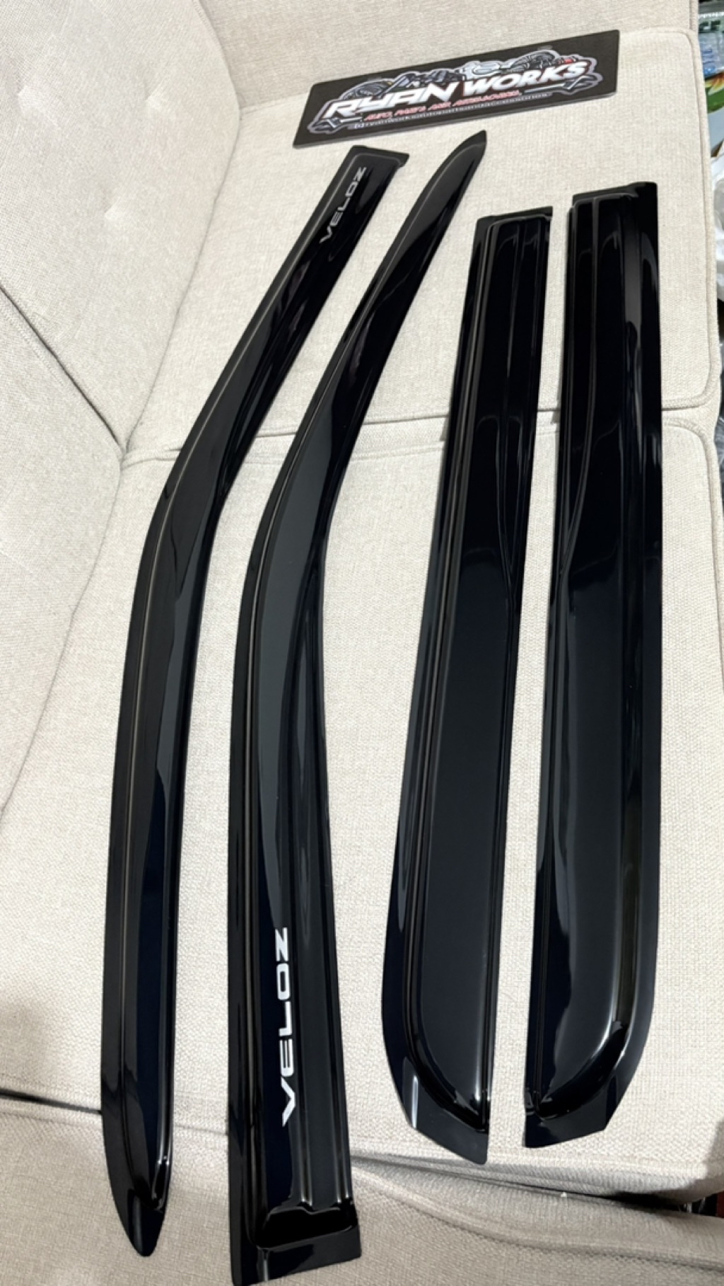 Toyota Veloz 2022 to 2025 OEM Window Door Rain Visor Black Quality ...