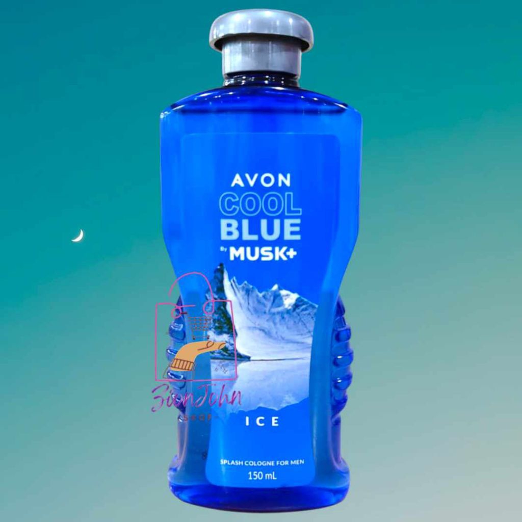 AVON PERFUME COOL BLUE by MUSK+ SPLASH COLOGNE FOR MEN 150ml (aqua ...