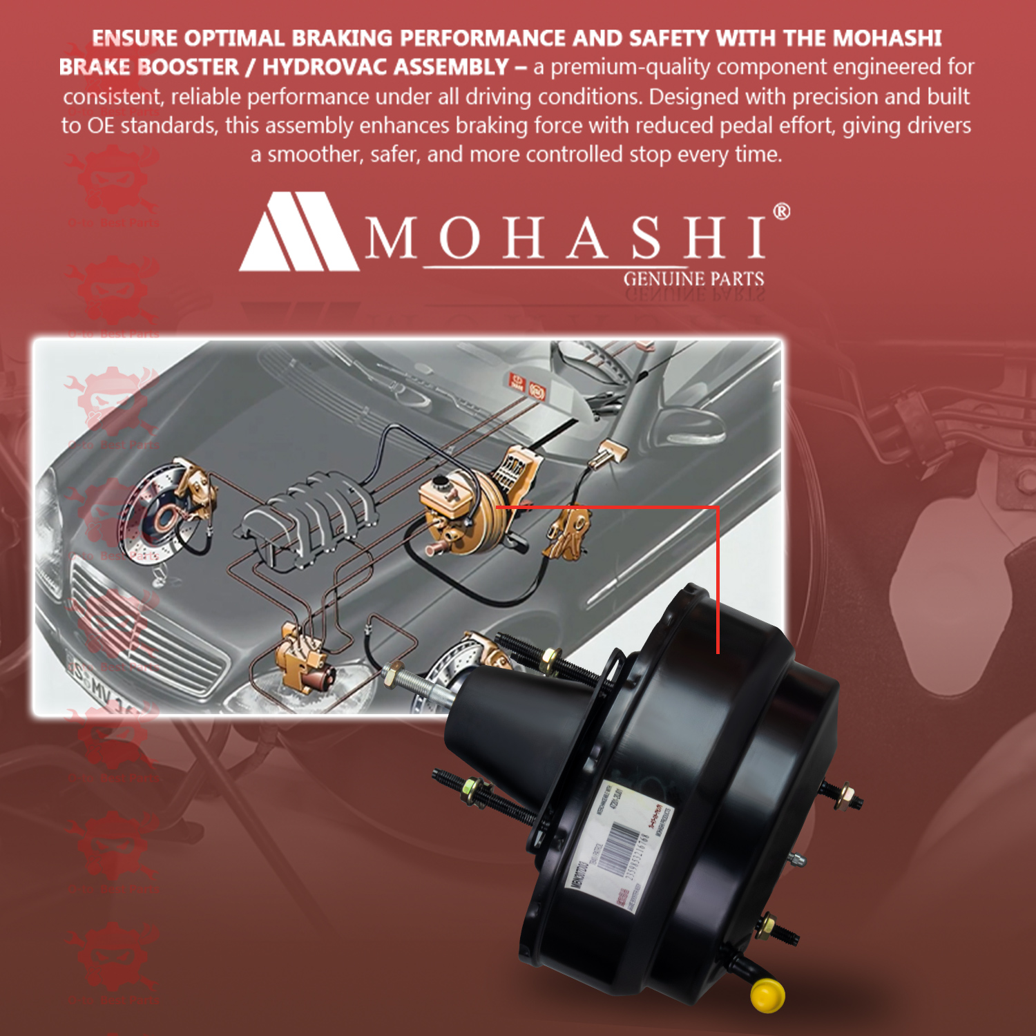 NISSAN TB-40 / PATROL MOHASHI BRAKE BOOSTER HYDROVAC MBN-248 (1PC ...