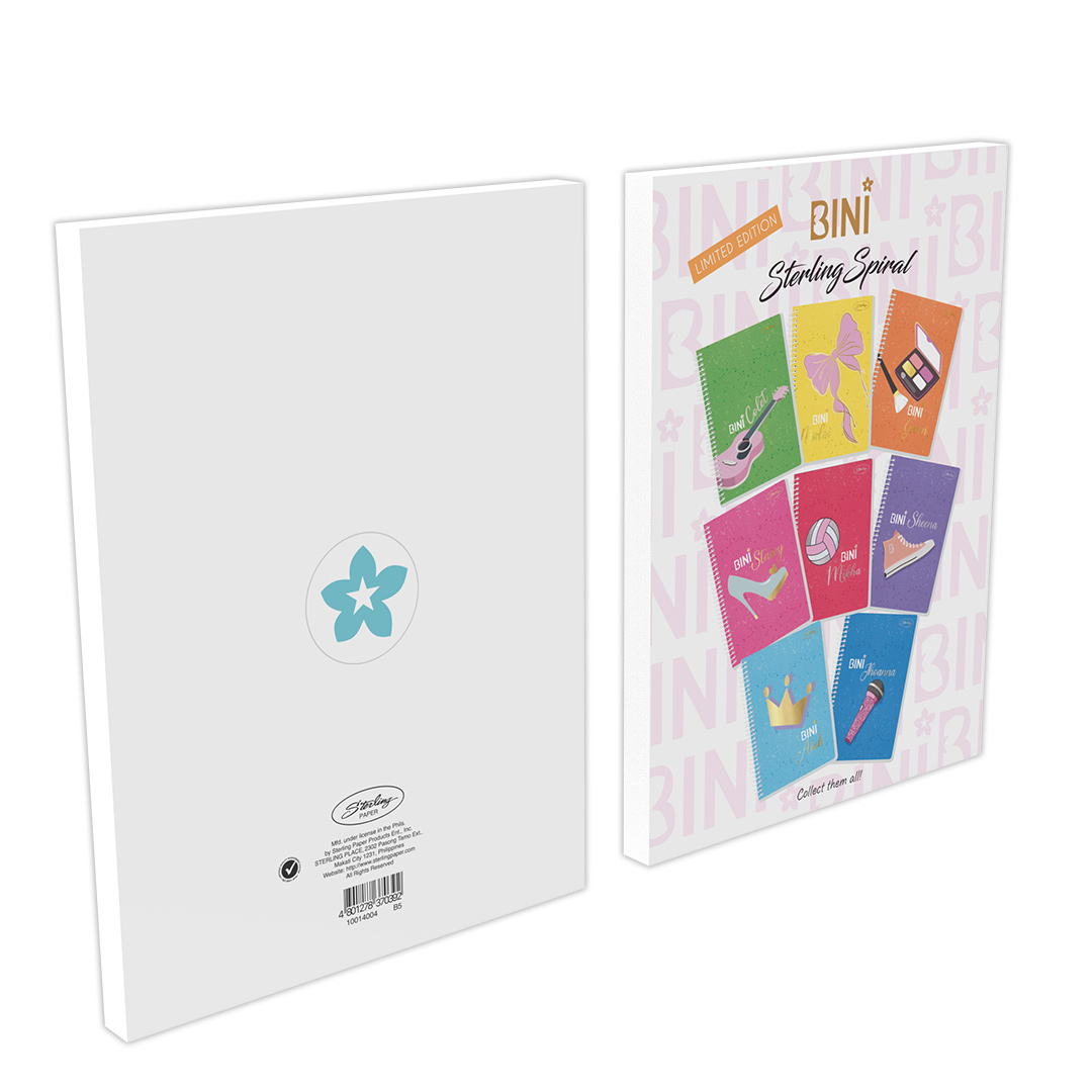 Sterling Bini Icons Spiral Notebook 685 80 Leaves (Random- Blind Box ...