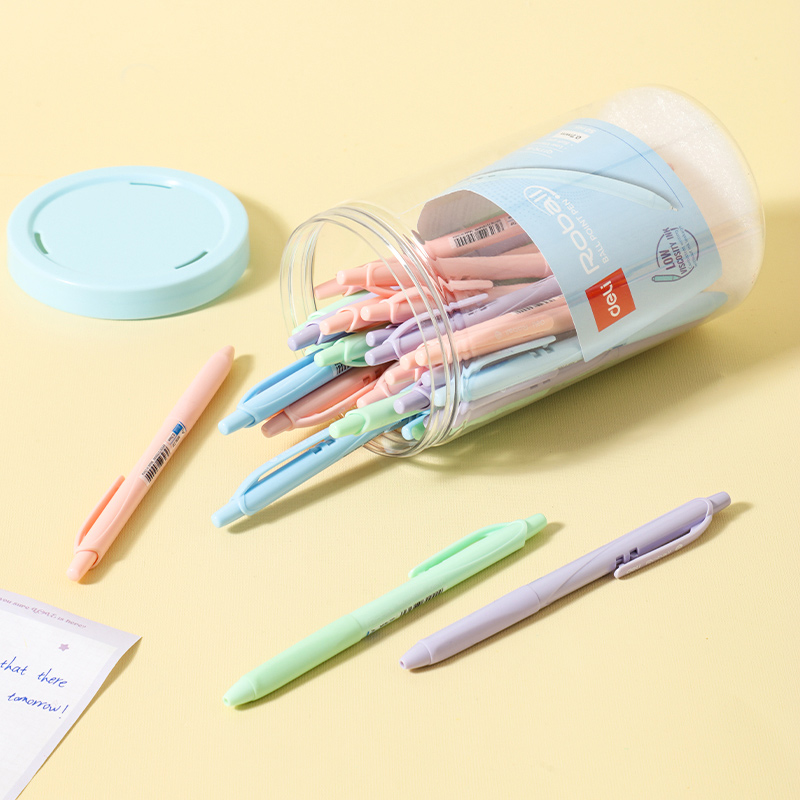 Deli New Ballpen 0.7mm Press Medium Oil Pen Mini Tip EQ117C 1Pc ...