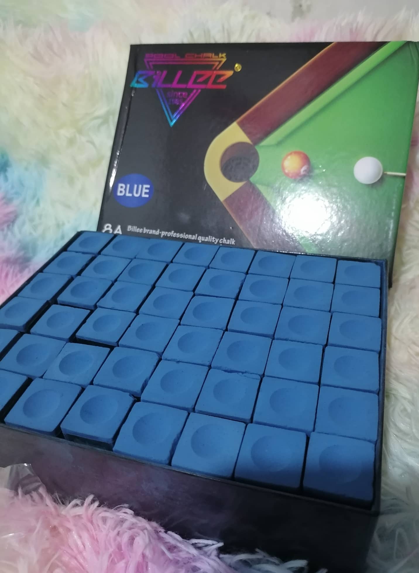 12 PCS BILLEE CHALK BLUE BILLIARD | Shopee Philippines