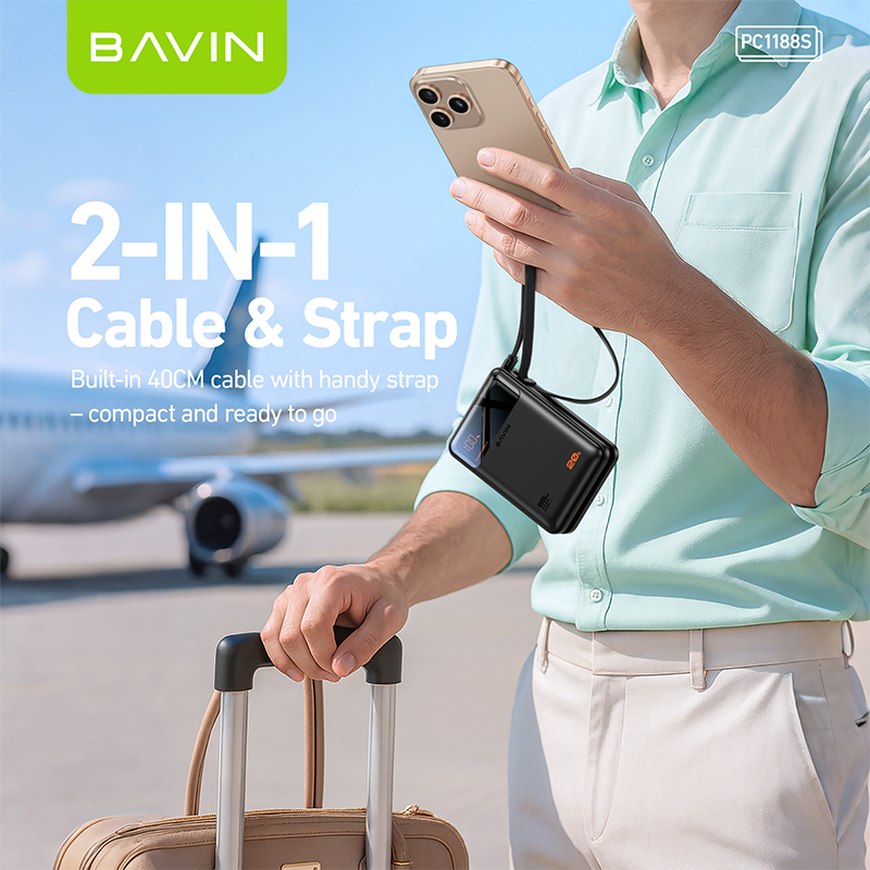 BAVIN PC1188S 20000mAh 65W / PC1187S 10000mAh PD Fast Charging Powerbank for Laptop & Mobile ...