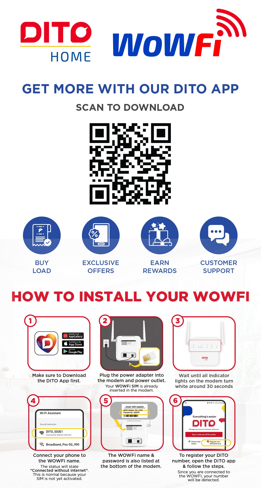 DITO Home WiFi Lite w/ 70GB Data | Shopee Philippines