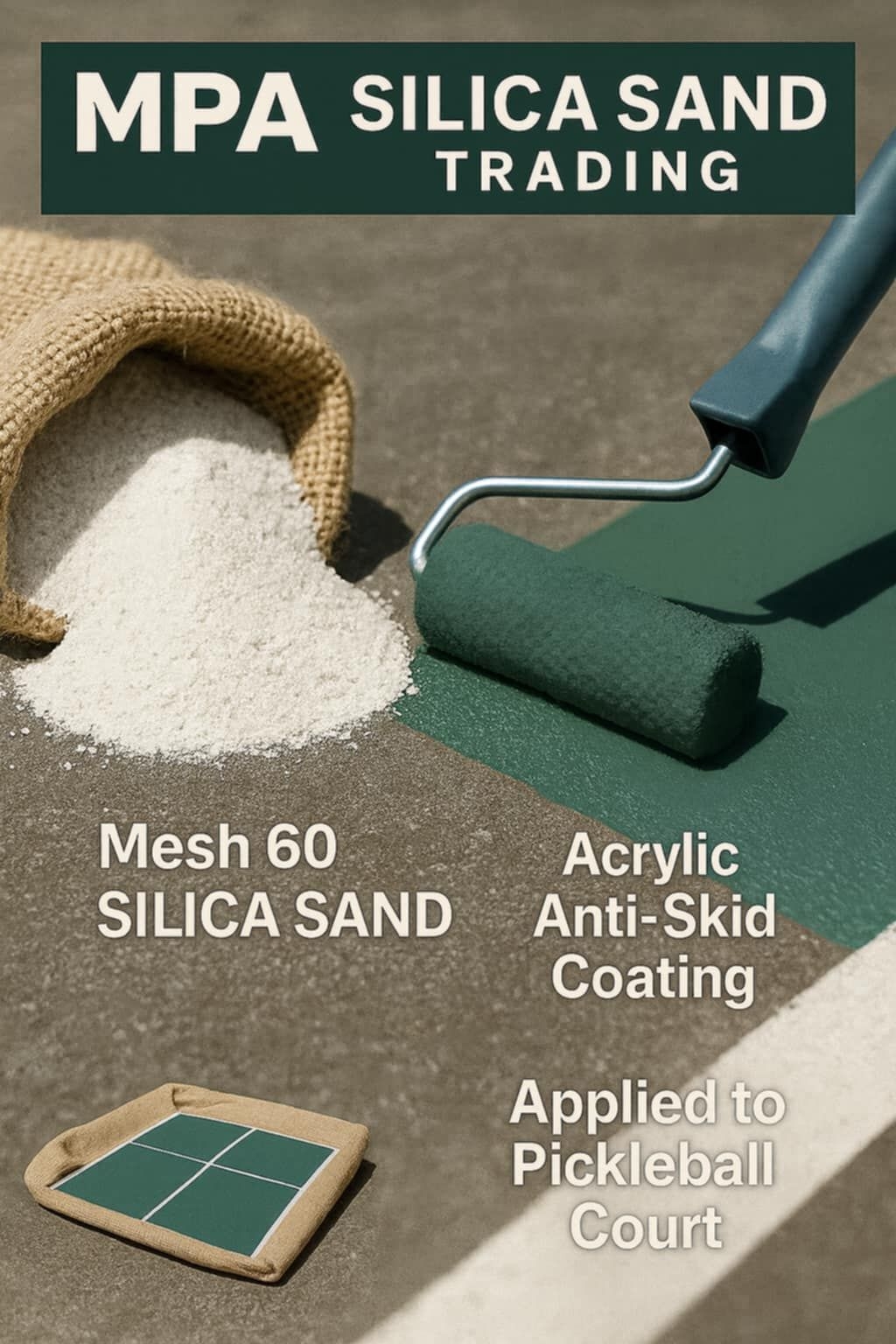 Silica Sand Mesh60 for PickleBall Court and etc. 1KG | Shopee Philippines