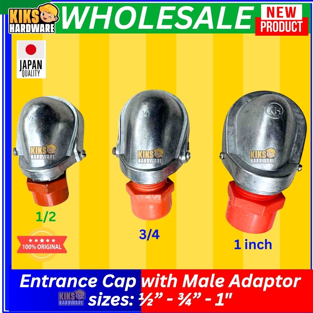 Electrical Entrance Cap 1/2, 3/4, and 1inch with male adapter 1SET ...