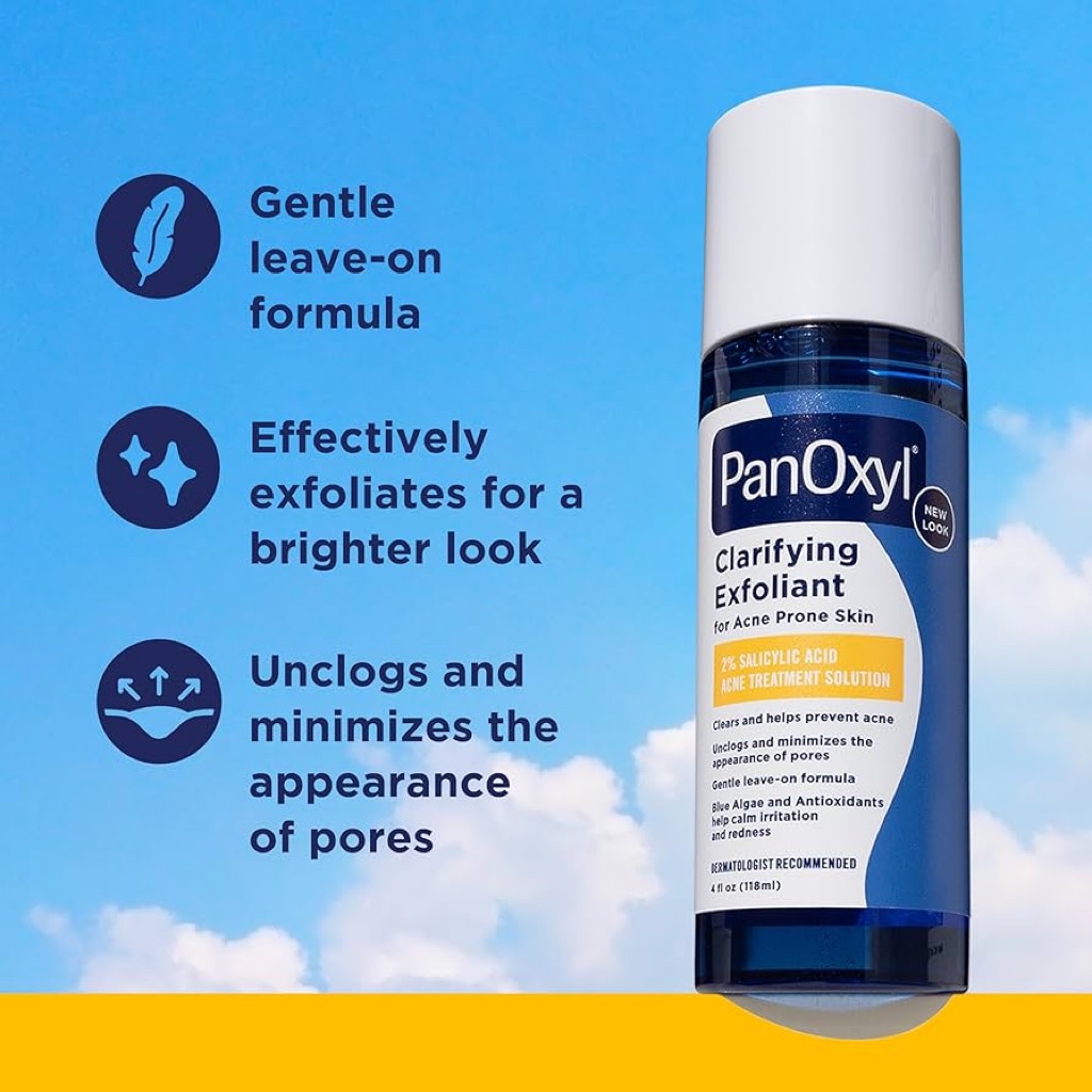 PanOxyl Clarifying Exfoliant with 2% Salicylic Acid BHA Liquid ...