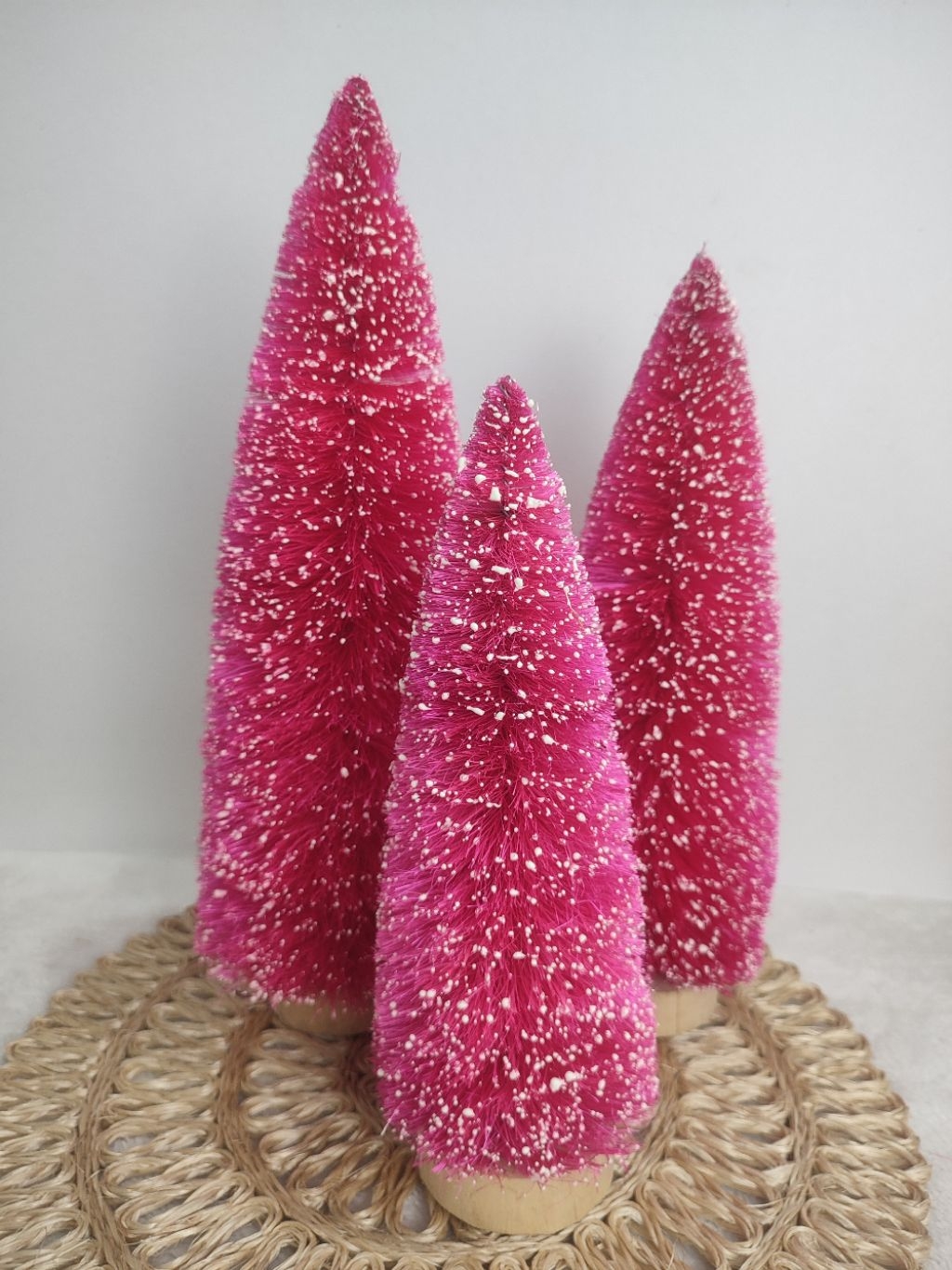 SOLD PER PC Native Abaca Christmas Tree with Snow (Small, Medium, Large ...