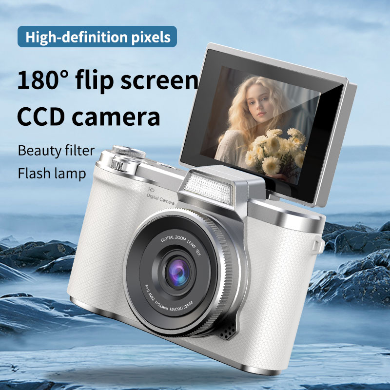 Digital Camera HD 4K Selfie 180° Flip Screen 48MP Photography 30X Retro ...