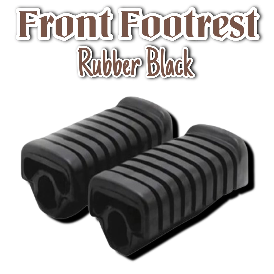 KAWASAKI LEOSTAR 125 - Footrest Front Rubber | Black Color ( 1 pair ...
