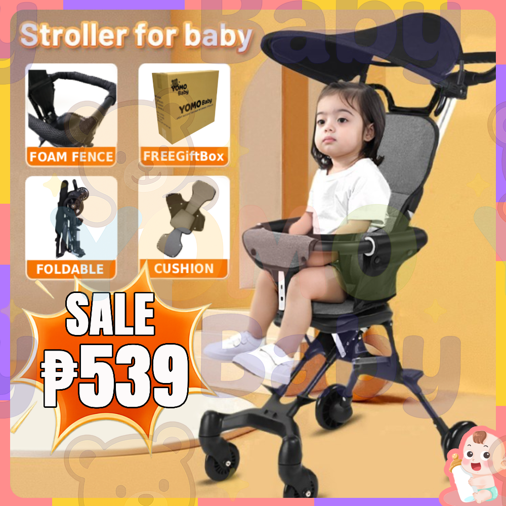 Lightweight Foldable Stroller for Baby Two Way Stroller Hand Push ...