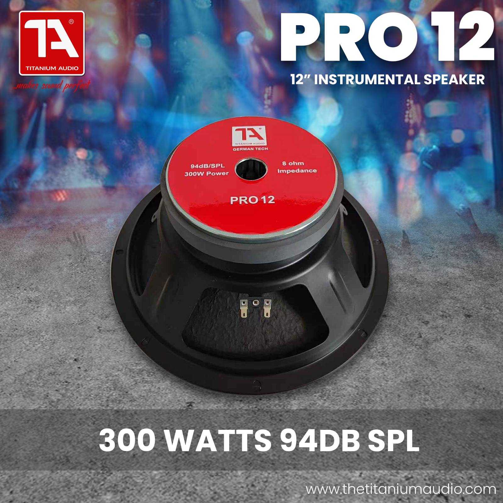 Titanium Audio Pro 12 Instrumental Speaker / 300Watts Woofer Speaker ...