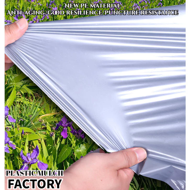 Mulch Film 1.2m X 400m Silver Black Agriculture Muching Film Vegetable ...