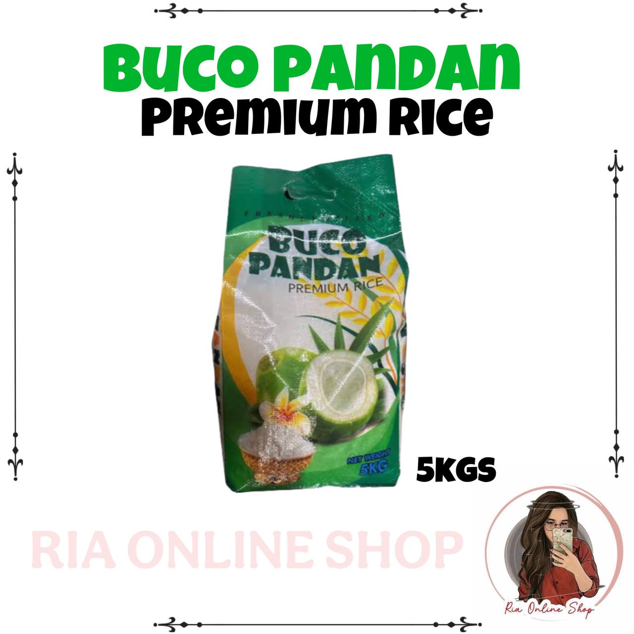 Buco Pandan Premium Rice 5kg per sack | Shopee Philippines