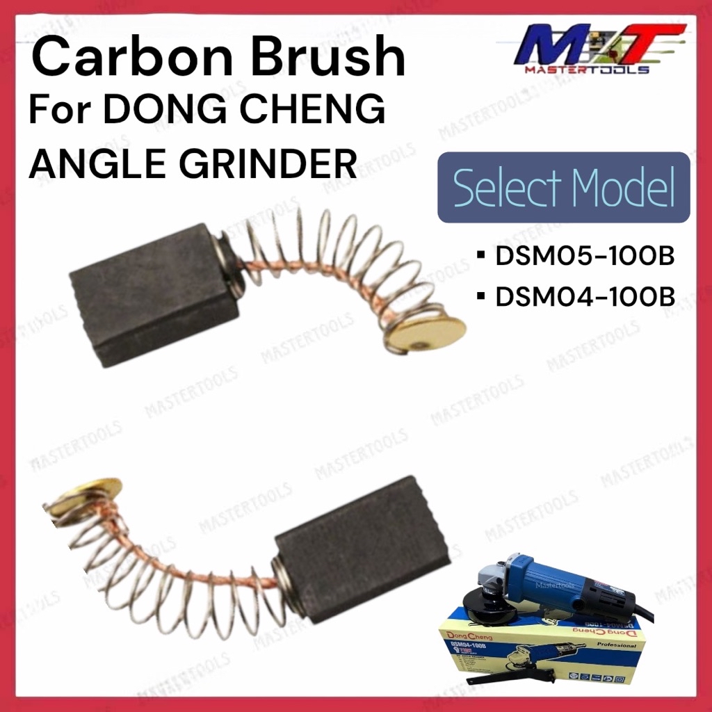 Carbon Brush For Dong Cheng Angle Grinder (SELECT MODEL) | Shopee ...