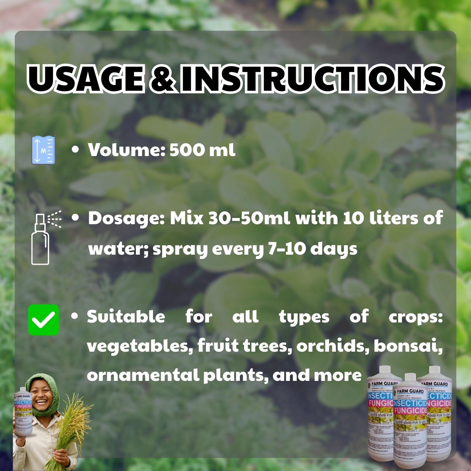[BEST CHOISE] FARMGUARD 2-IN-1 ORGANIC INSECTICIDE & FUNGICIDE [ FARM ...