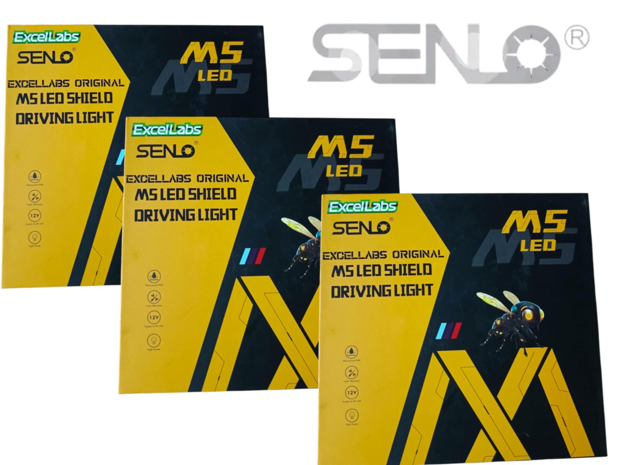SENLO EXCELLABS M5 LED SHIELD DRIVING LIGHT 100 WATTS UNIVERSAL ...