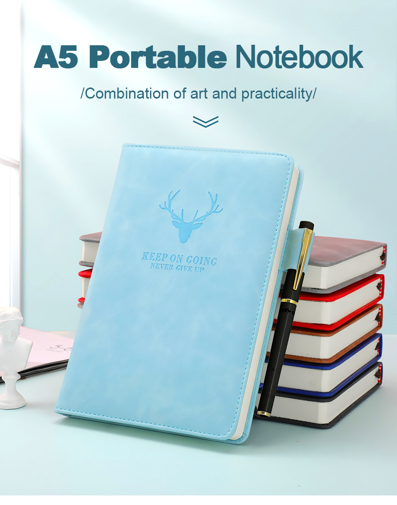 A5 Thick Notebook 360/200 Pages - For Office & College Students Writing ...