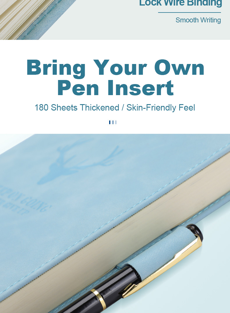 A5 Thick Notebook 360/200 Pages - For Office & College Students Writing ...