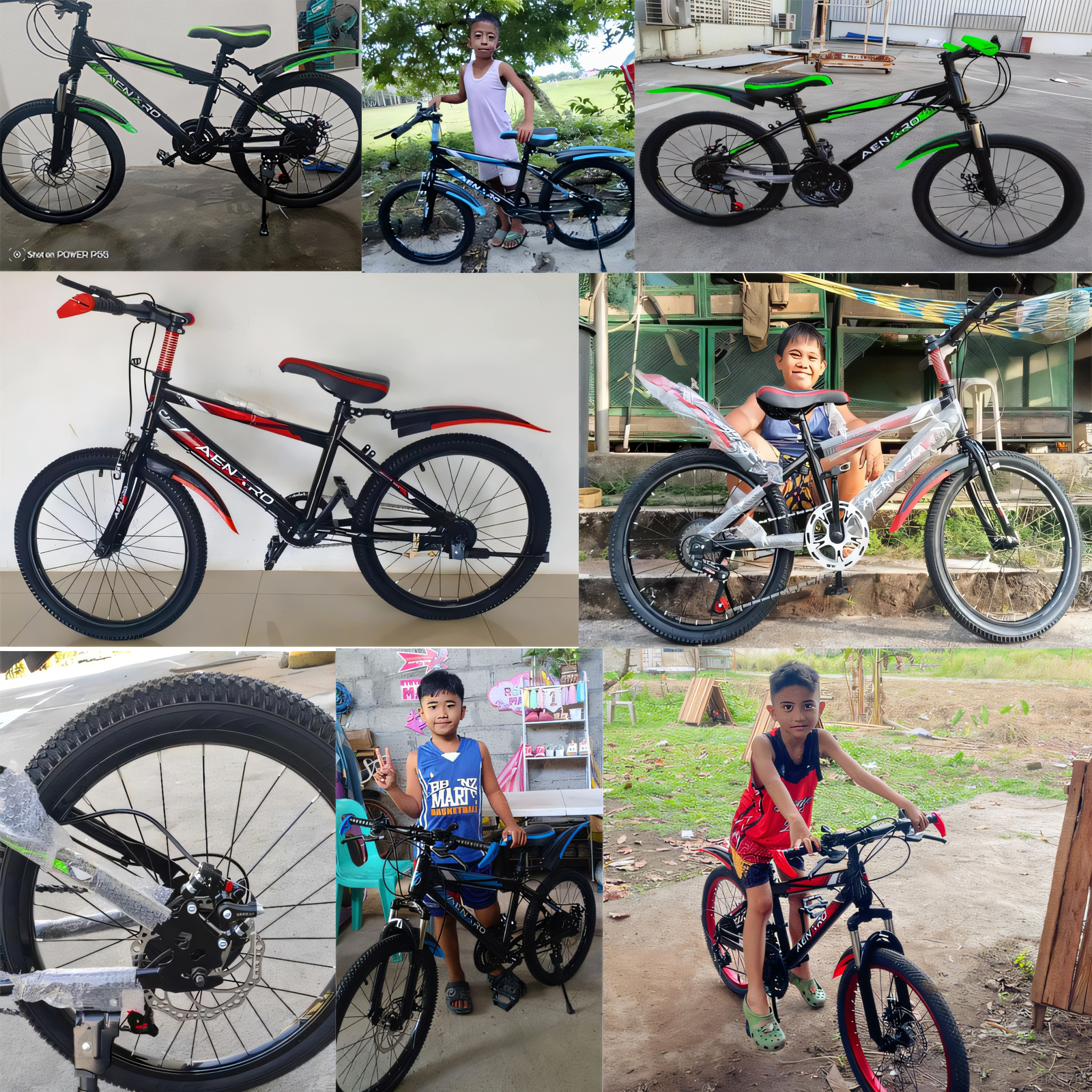 AENXRD Japanese mountain bike 20-inch bicycle disc brake 7 speed ...