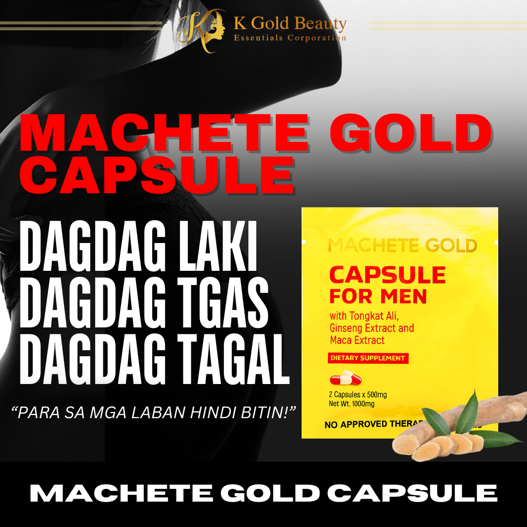 Machete Gold Capsule Tongkat Ali Maca Extract Machete - Pack of 2, 5 ...