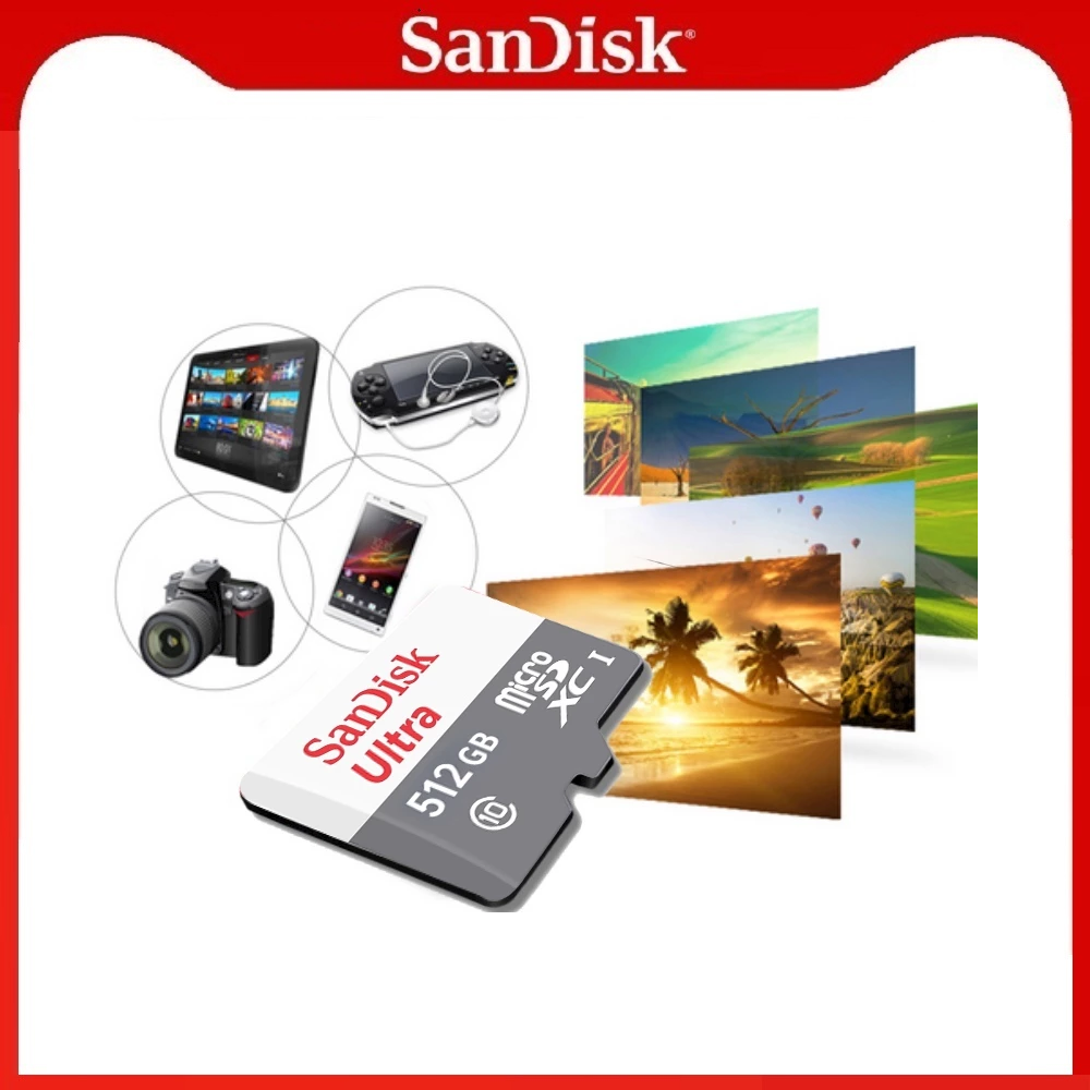 Sandisk For CCTV Memory Card Ultra 512GB 256GB Micro SD 16GB 32GB ...