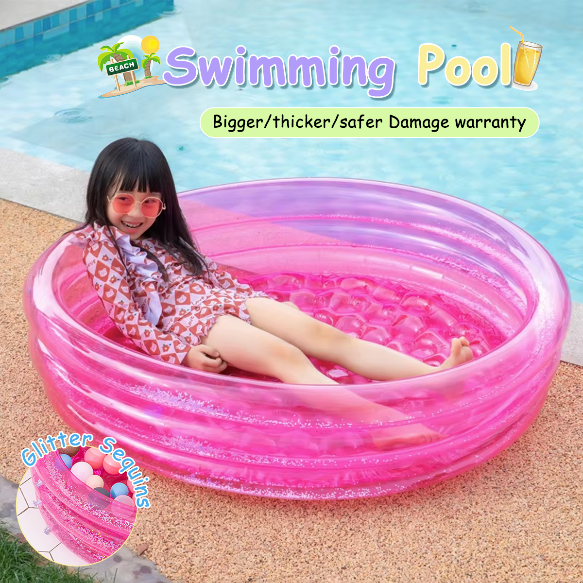 Kiddy Pool Pumps Can Be Inflated, Above Ground Swimming Pool For ...