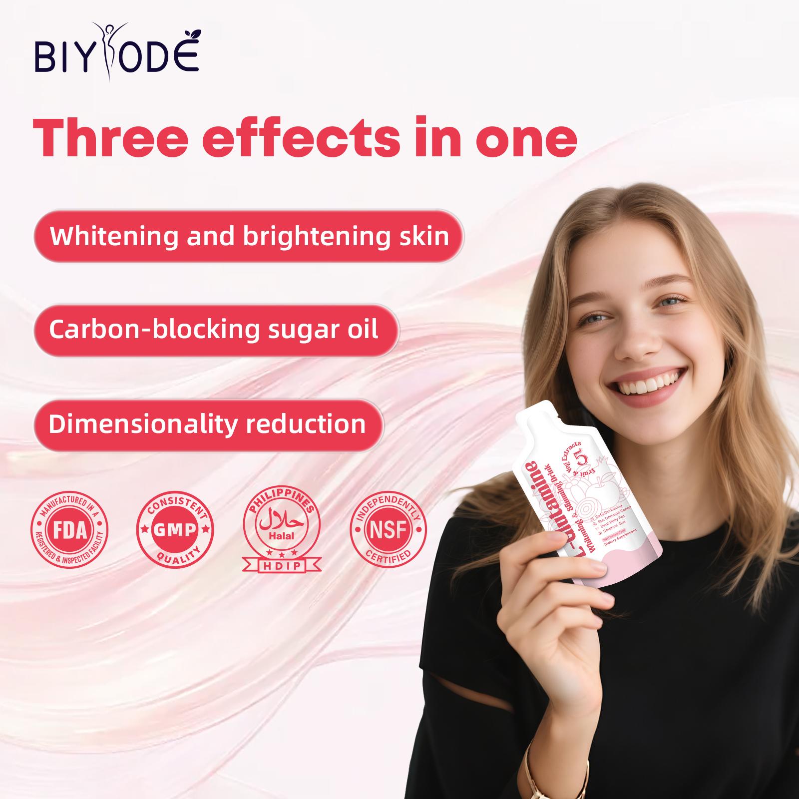 BIYODE L-Glutamine Whitening Drink-(25ml*7 Sticks Oral liquid) Beauty ...