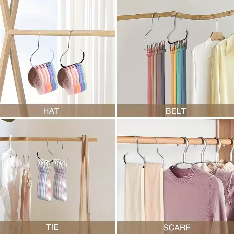 Ring hanger for clothes hanging rack hat scarf for woman household ...