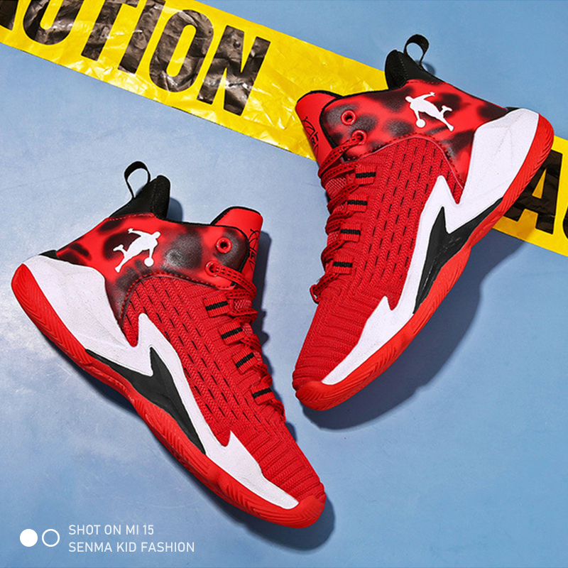 SENMA Basketball Shoes For Kids Boys High-Top Sneakers Korean Sport ...