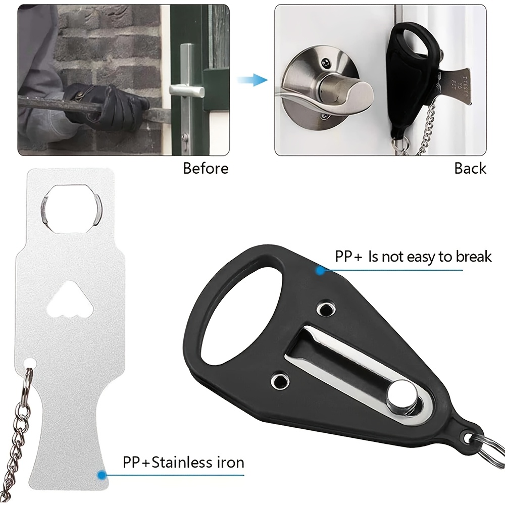 NEW 3rd Generation Portable Security Safety Door Safety Latch Anti ...