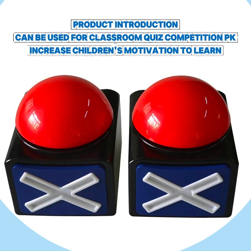 Game Answer Buzzer Alarm Button With Sound Light Trivia Quiz Got Talent ...