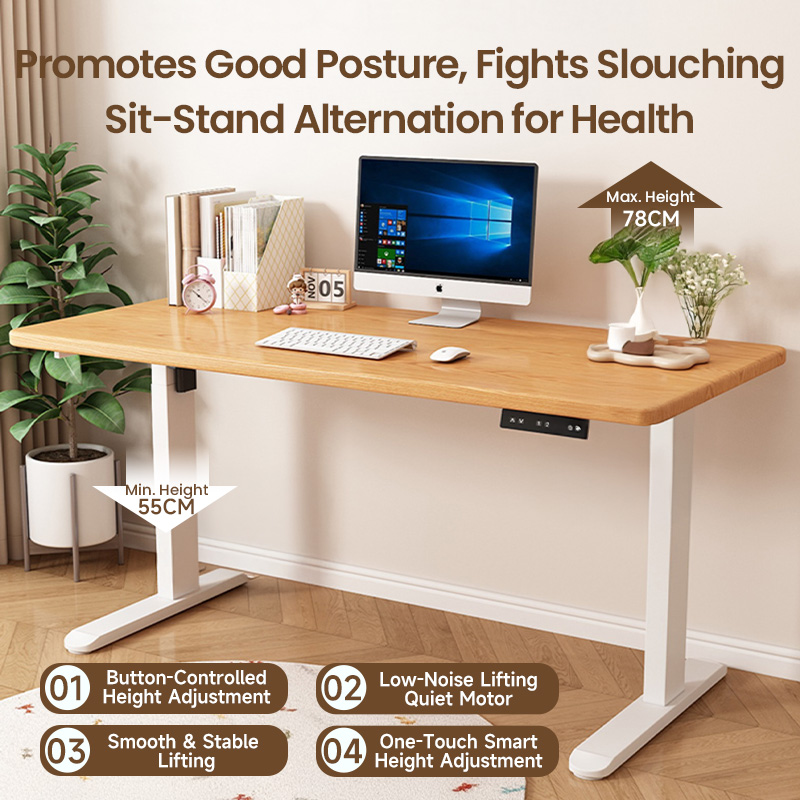 【Thick Tabletop】DONMIS Electric Computer Table Adjustable Study Table ...
