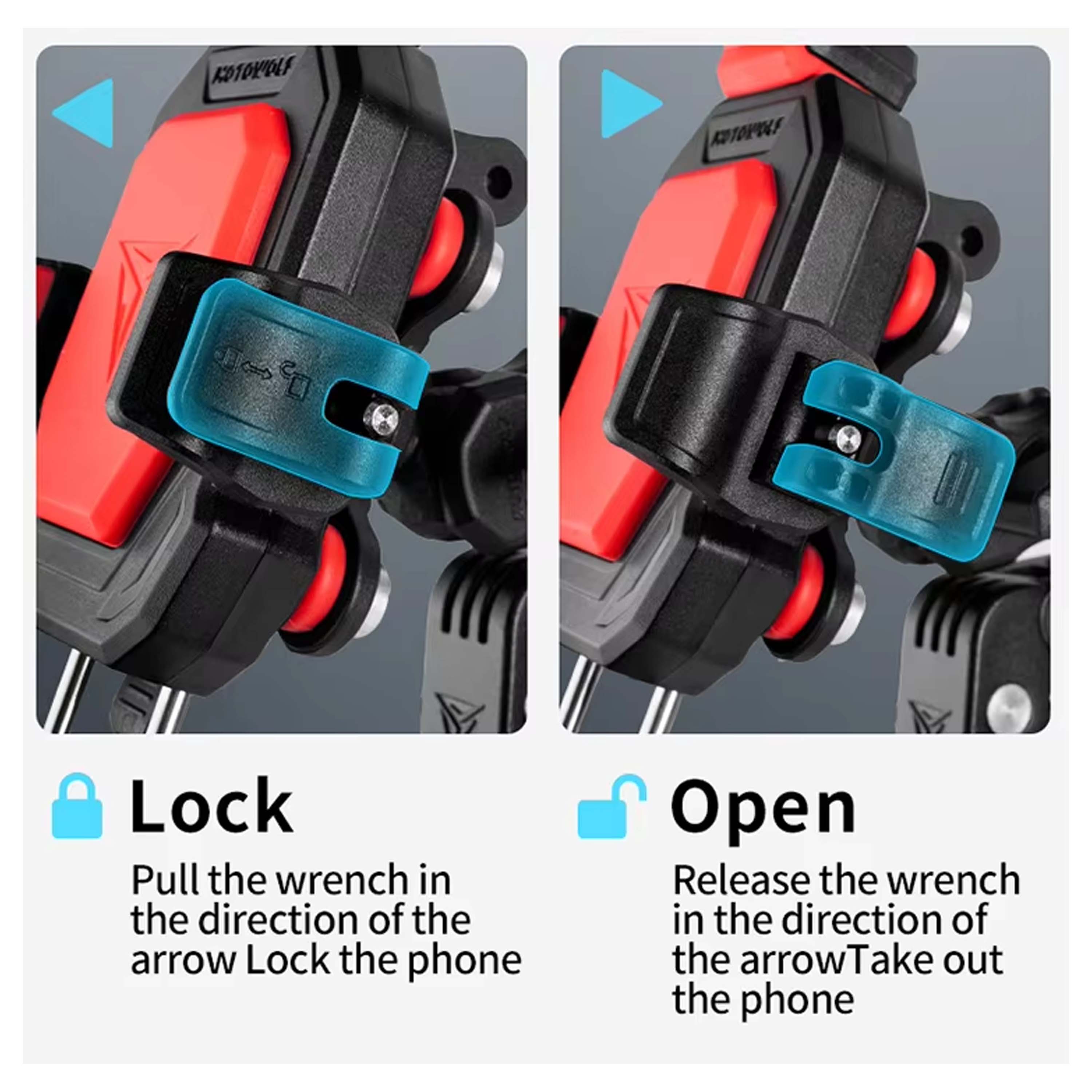 Motowolf CP Holder V9 MH2 Mobile Phone Holder for Motorcycle - with ...