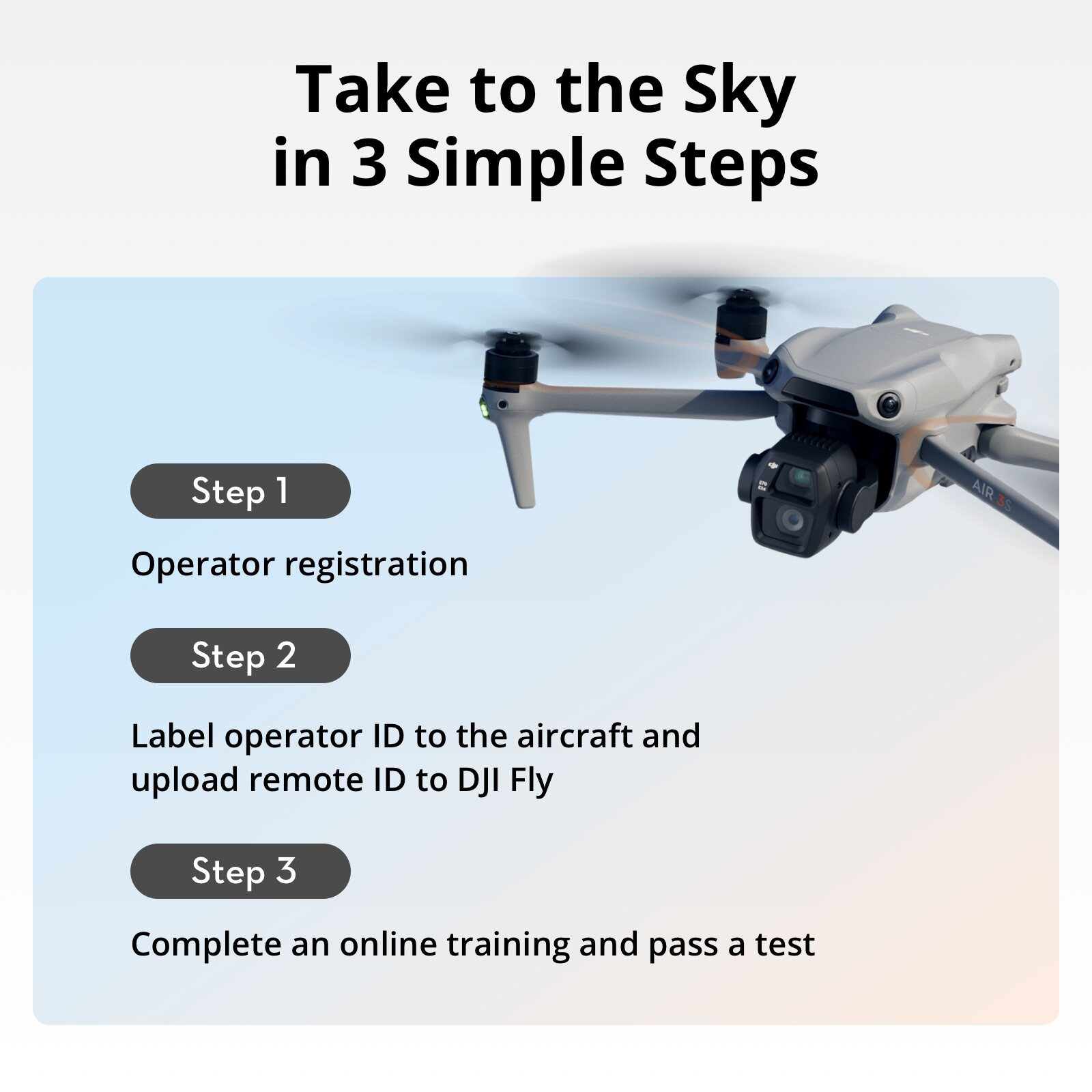 DJI Air 3S - Drone 1-inch COMS Primary 14 Stop Dynamic Range Dual ...