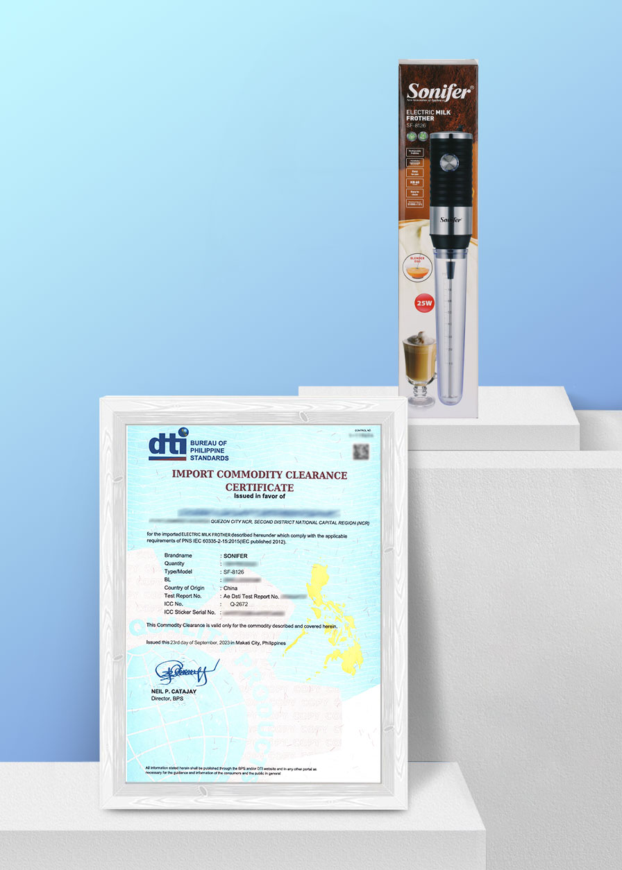 Sonifer Handheld Frother With Measuring Cup Electric Coffee Frother ...