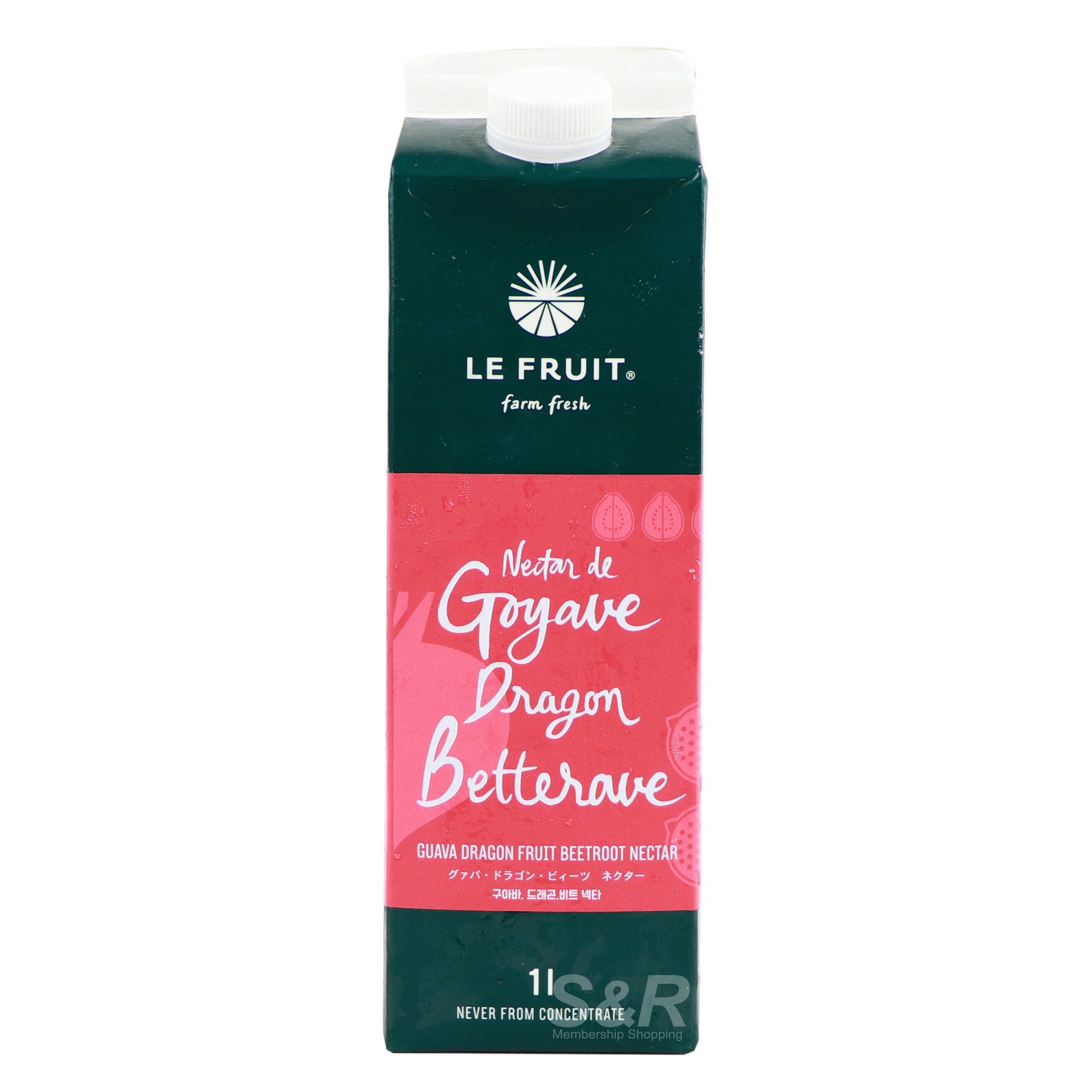Le Fruit Guava Dragon Fruit Beetroot Nectar 1L | Shopee Philippines