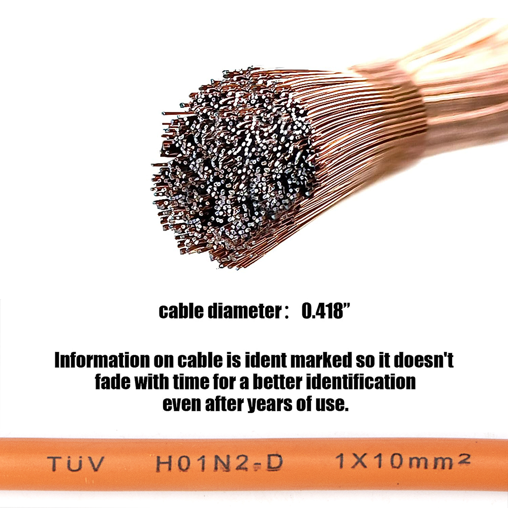 3 to 10 Meter Welding Cable 300A Heavy Duty Wire with Ground Clamp for ...
