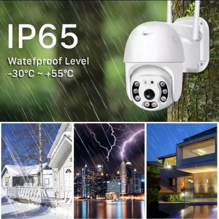 4K Outdoor CCTV Camera WIFI Connect To cellphone Smart Waterproof Full ...