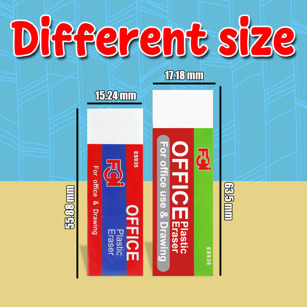 FCI White Eraser Rubbers Erasers for Schools Office Kids, Soft Art ...