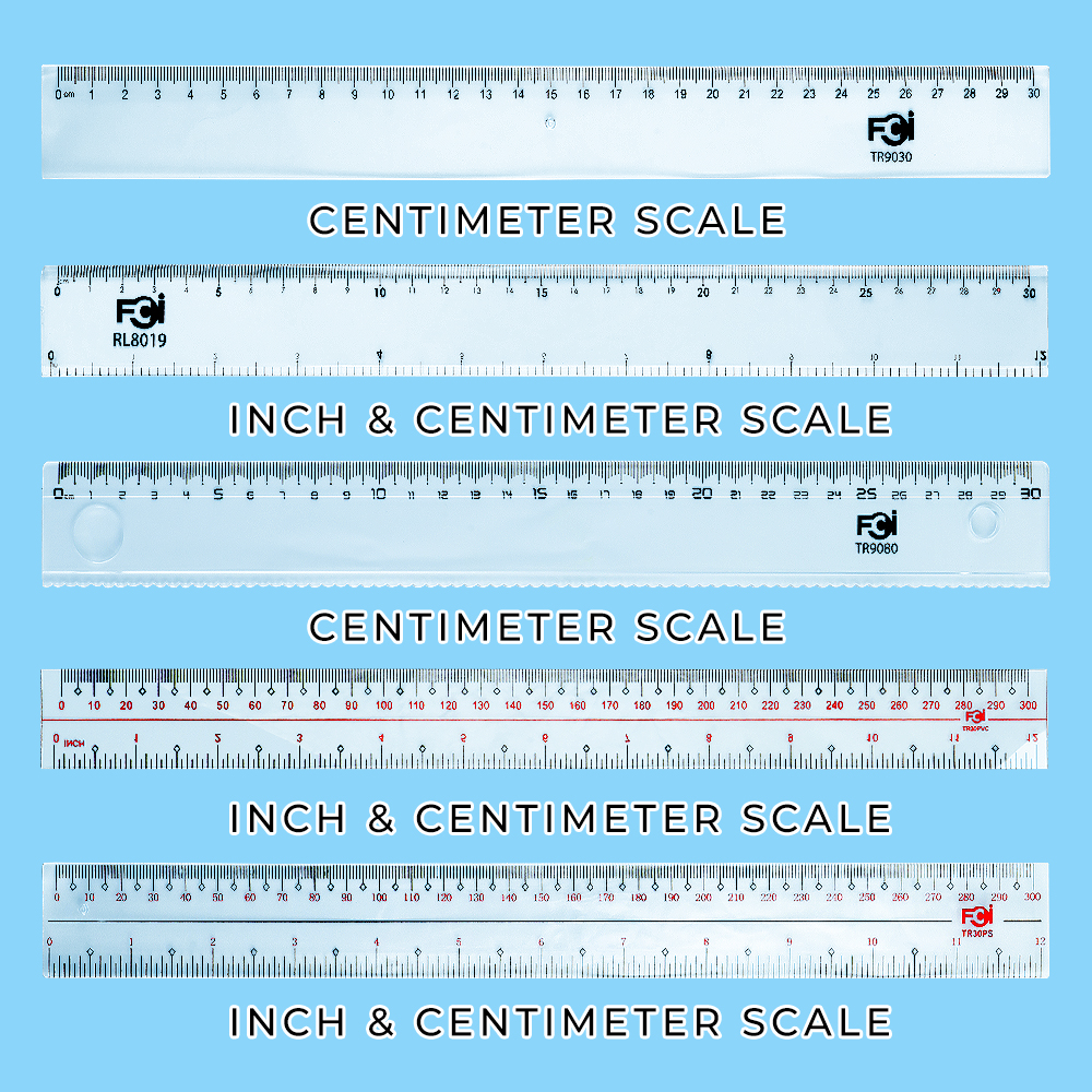 FCI Math Geometry Measuring Ruler Set Ruler Protractor Centimeter and ...