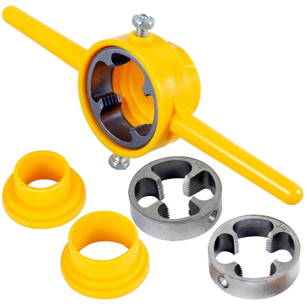 6Pcs/Set Pipe M10 Threading Tool PVC Thread Maker 1/2 3/4 1 Inch Pipe ...