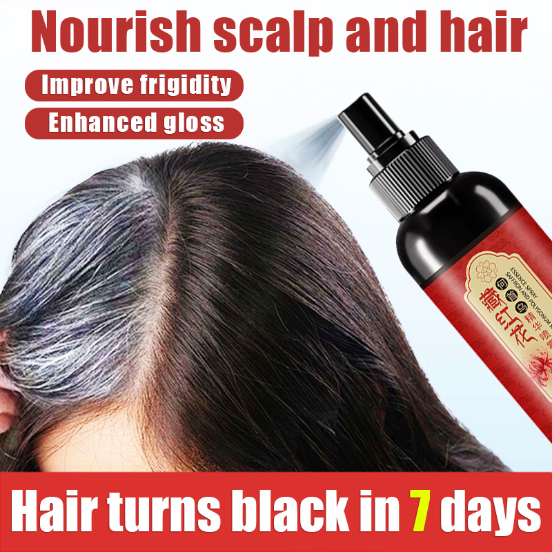 Saffron Herbal Gray Hair Care Essence Spray 100ml Original Non ...