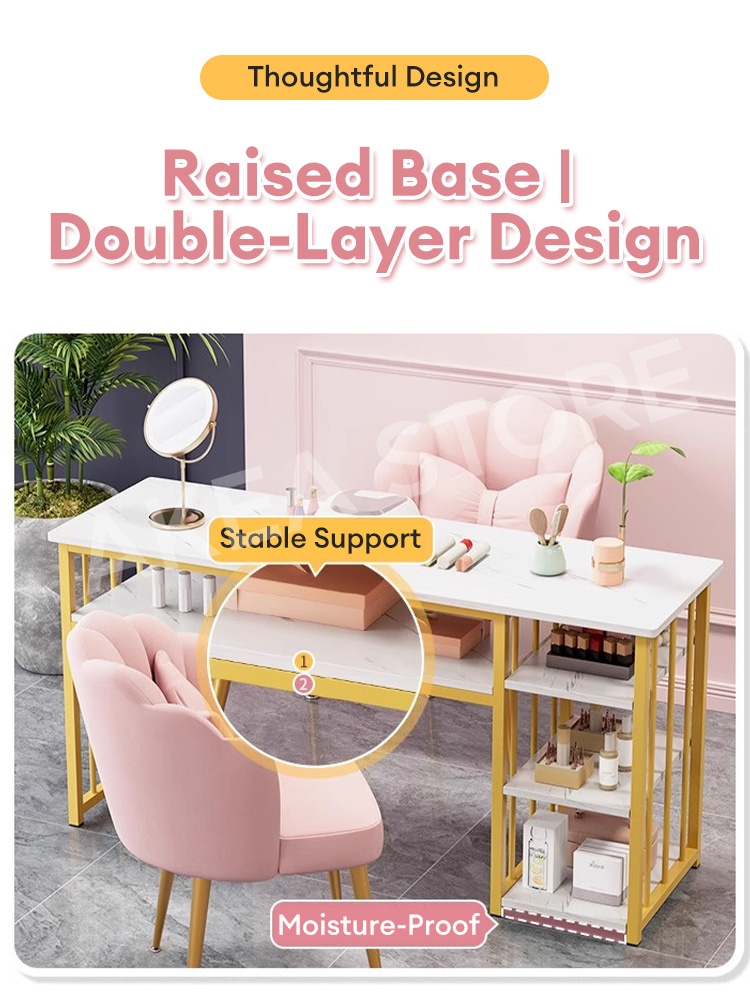 AKEA Nail Table Dressing Table Manicure Table With Drawers ...