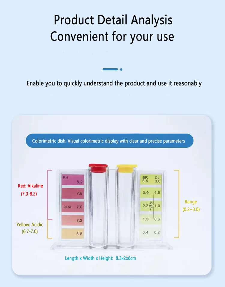 Rapid monitoring tool for swimming pool water quality testing, residual ...